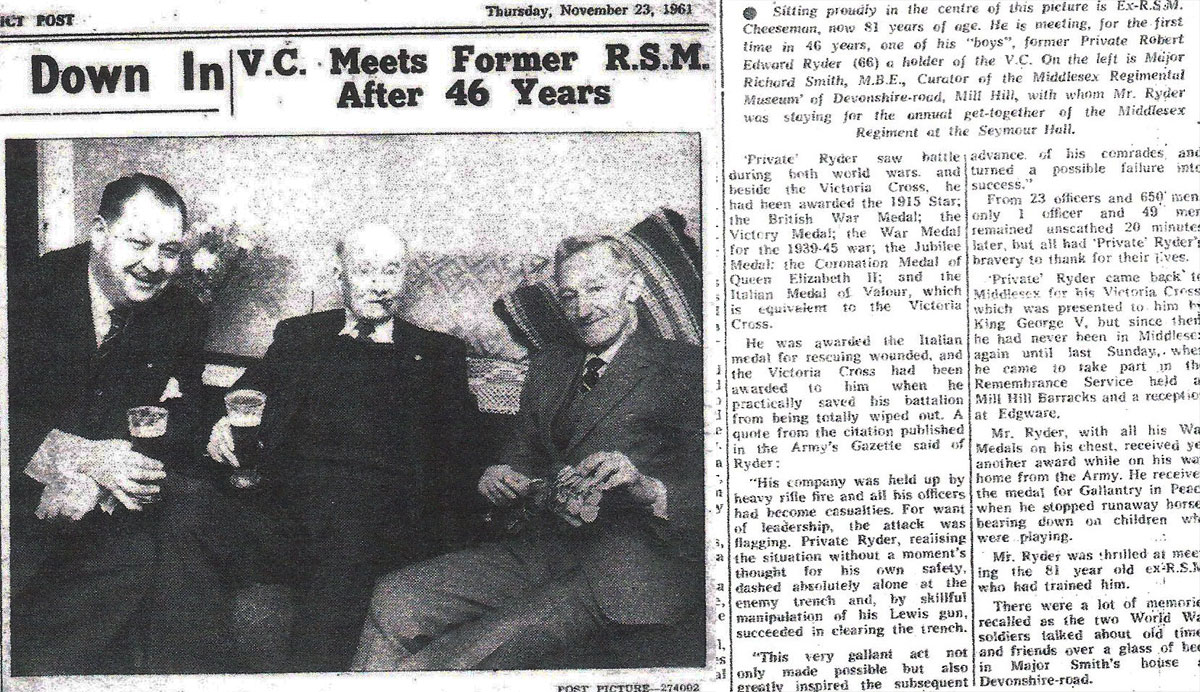 William Cheeseman, Middlesex Regt